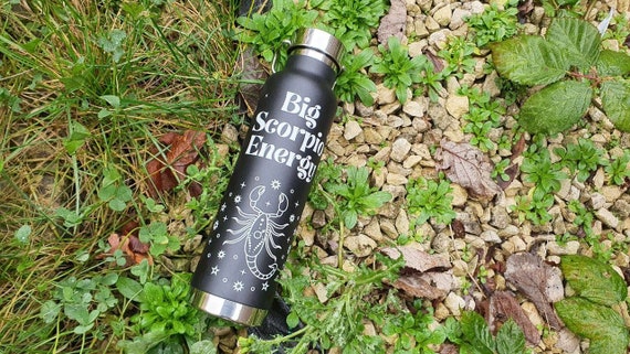 Starsign Goth Water Bottle Flask Copper Steel Gothic Tea | Etsy