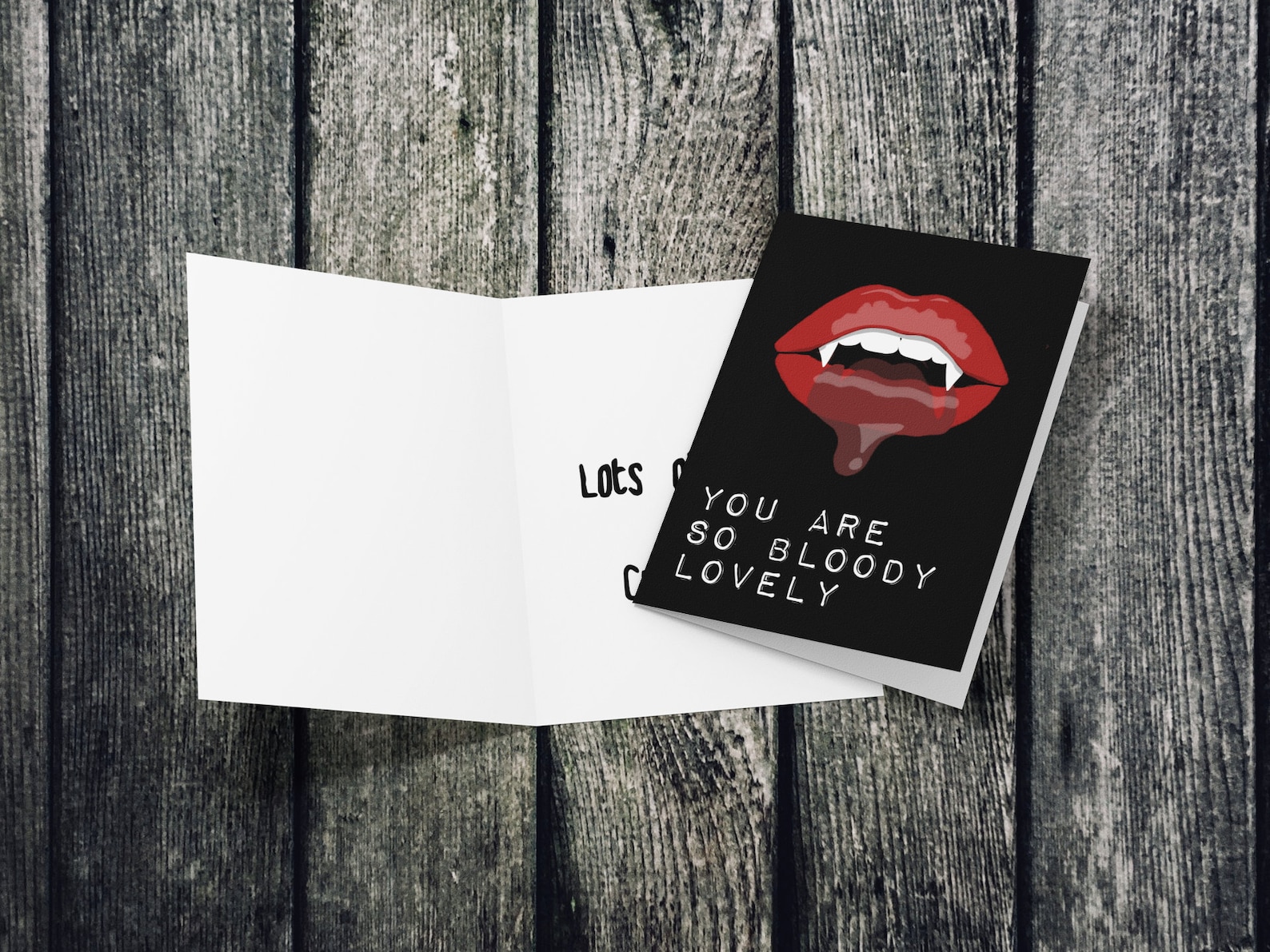 Vampire Card Custom Thank You you Are so Bloody - Etsy