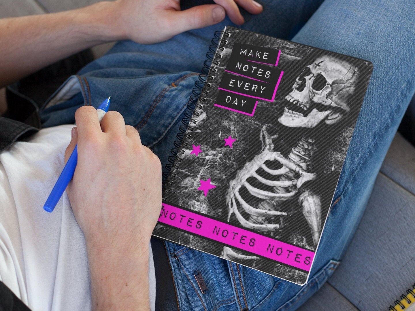 Goth Notebook A5 Spiral Note Book Skull Journal Gothic Book | Etsy