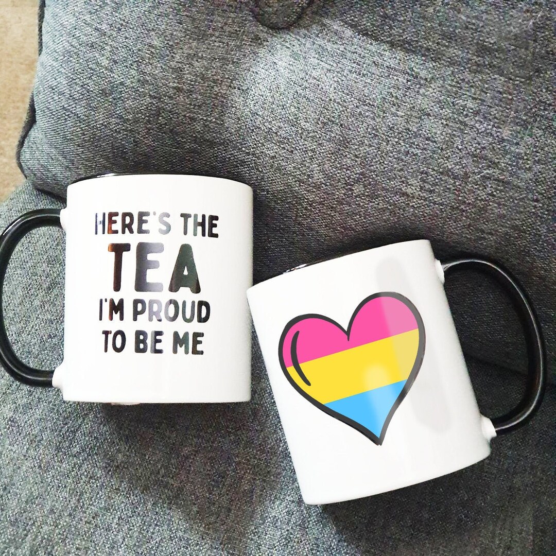 Pansexual Pride Mug here's the TEA I'm Proud to Be Me LGBTQIA Pride Cup ...