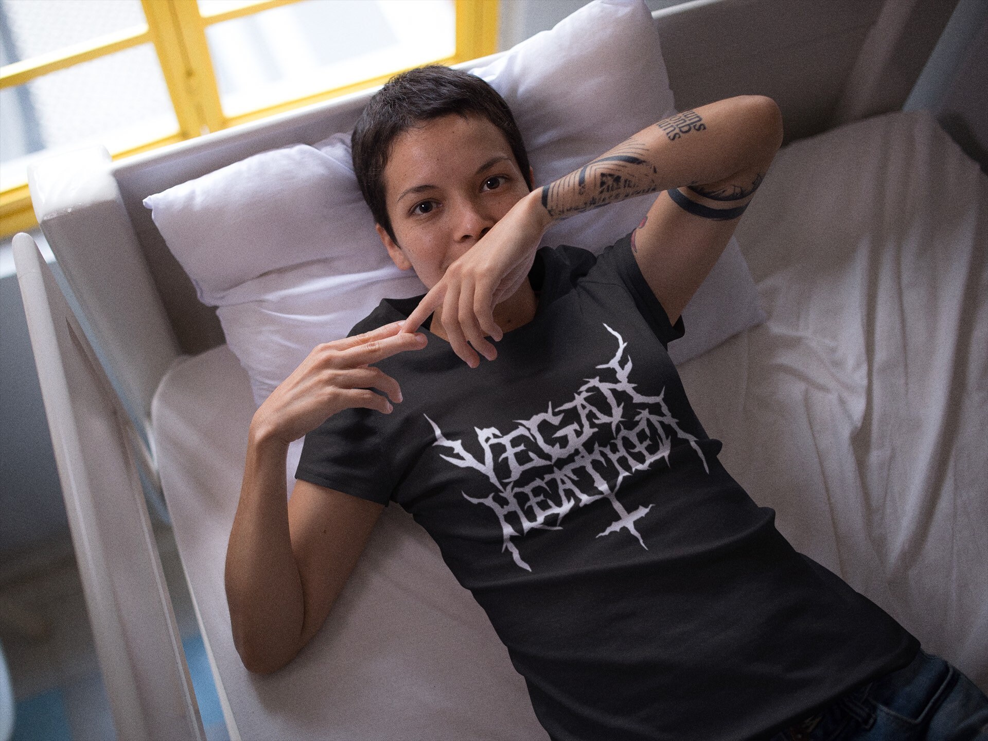 Goth Tshirt vegan Heathen Devil Gothic Apparel Tee Vegan | Etsy