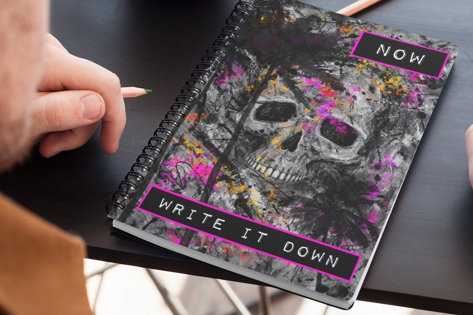 Skull Notebook A5 Spiral Note Book write It Down. - Etsy