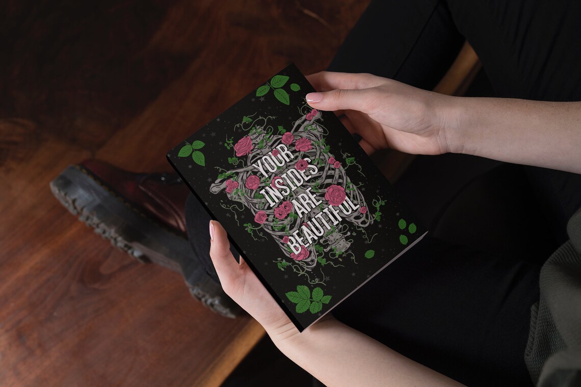 Goth Notebook your Insides Are Beautiful Journal | Etsy UK