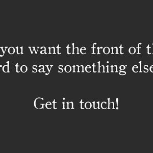 Witchy Gothic New Job Card College School University Moving House ...