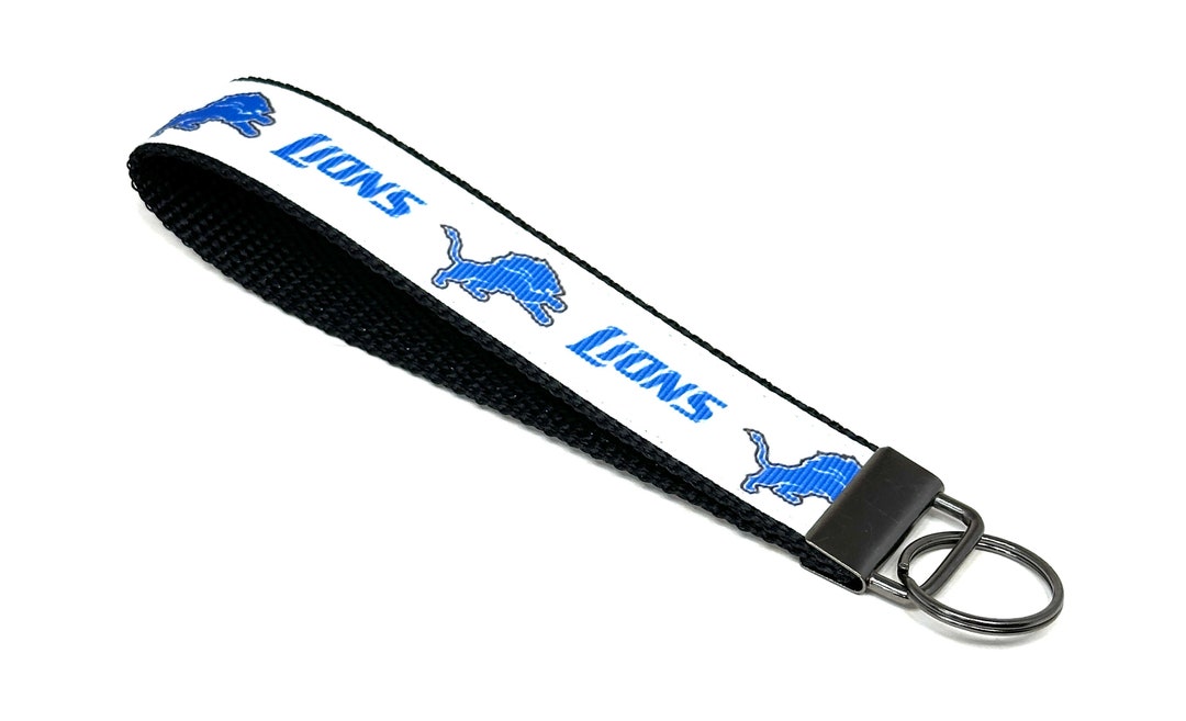 NFL Detroit Lions Keychain / Wristlet / Ribbon Keychain /key Fob / Key ...