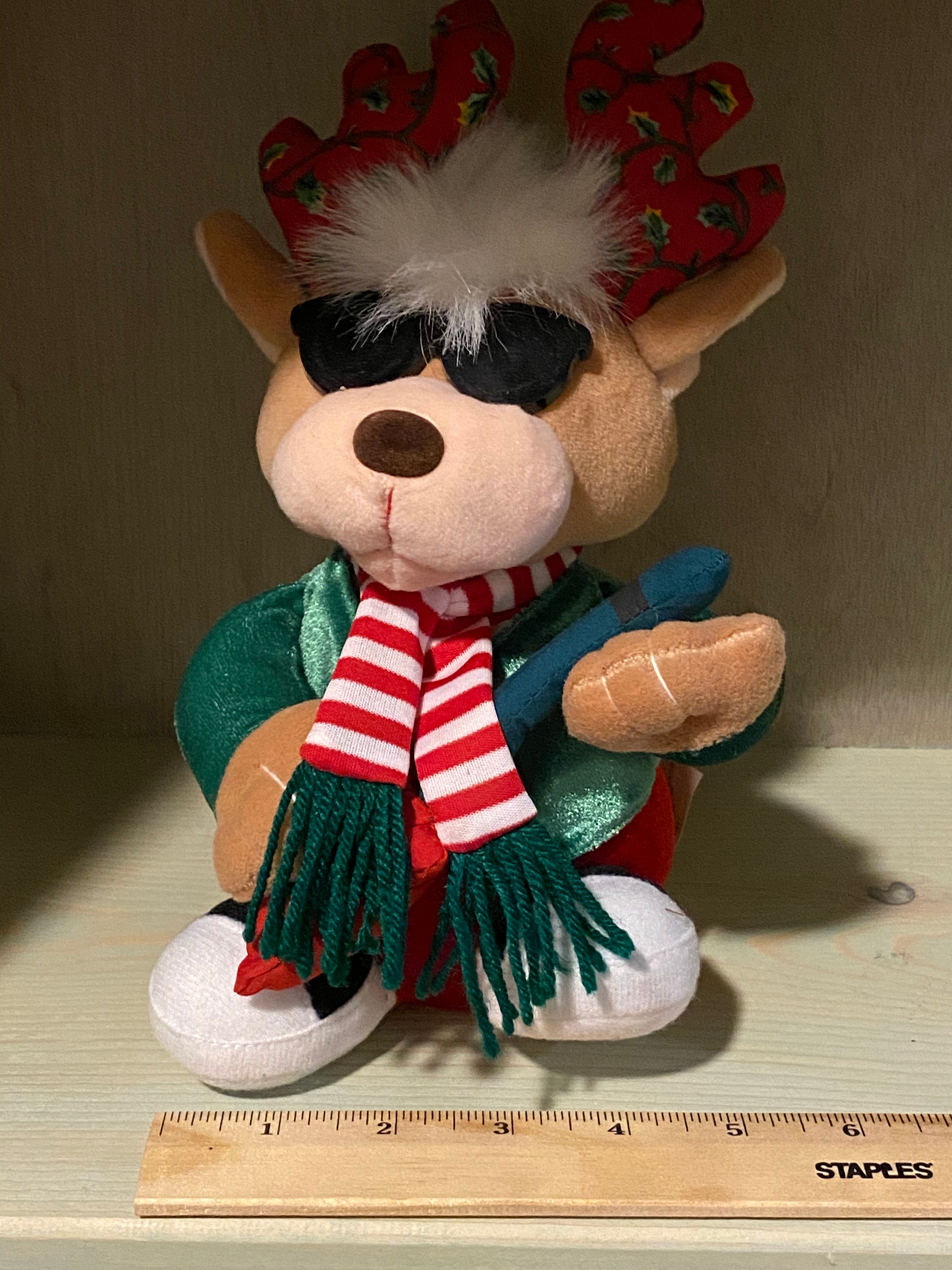 Coyne's Charming Plush Singing Guitar-playing Moose xmas to Tune of ...