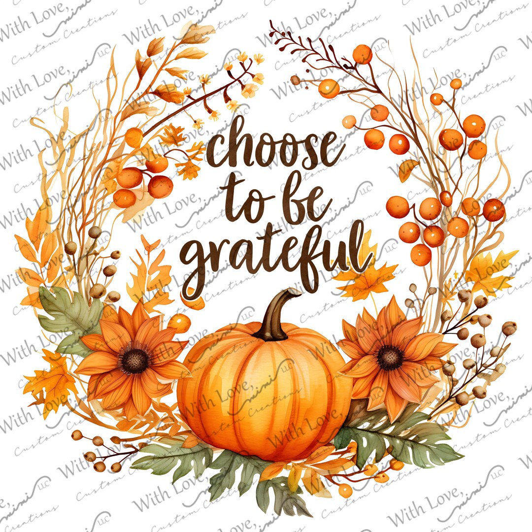 Fall, Autumn Thanksgiving Digital Download Blessings Blessed Grateful ...