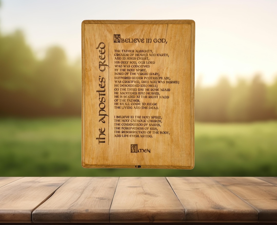 The Apostle's Creed Custom Prayer, Bible Verse, Apostle's Creed ...