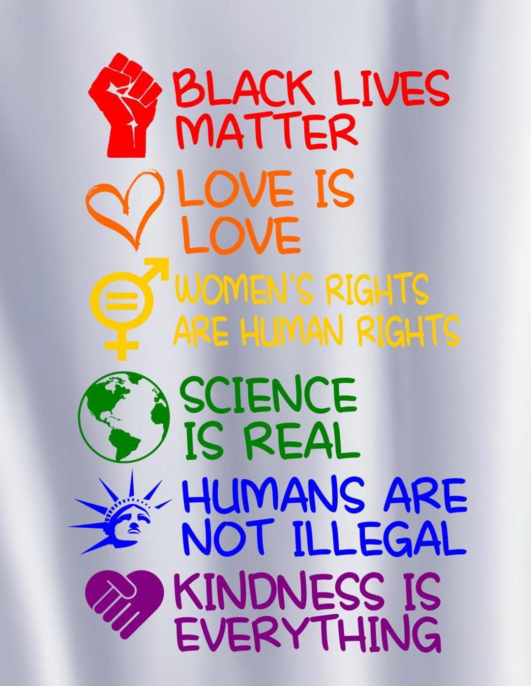 Digital Download Kindness is Everything, Black Lives Matter SVG PNG and ...