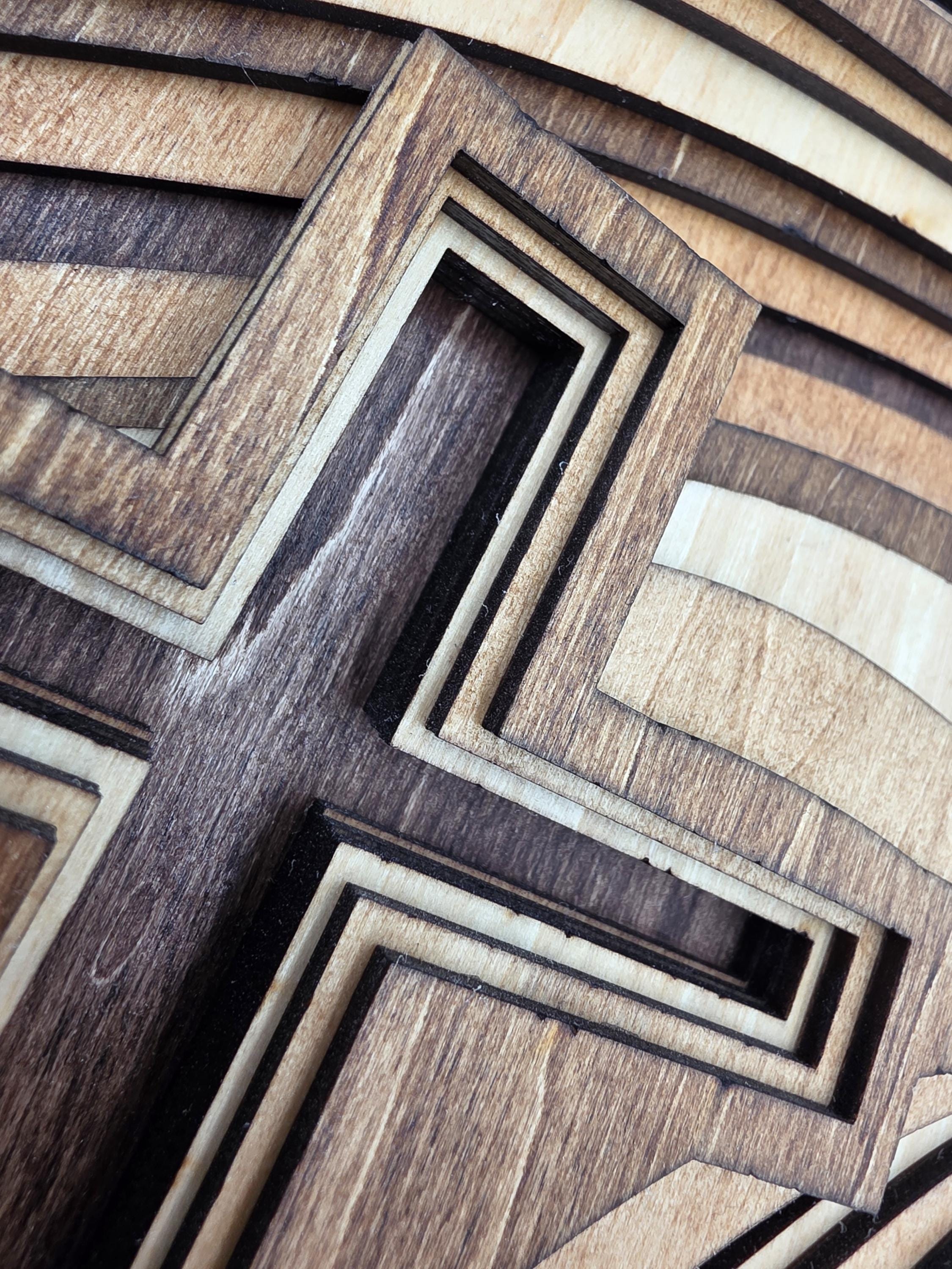 Handmade Layered Wooden Cross: 3D Cross Wall Decor, Christian Gift - Etsy