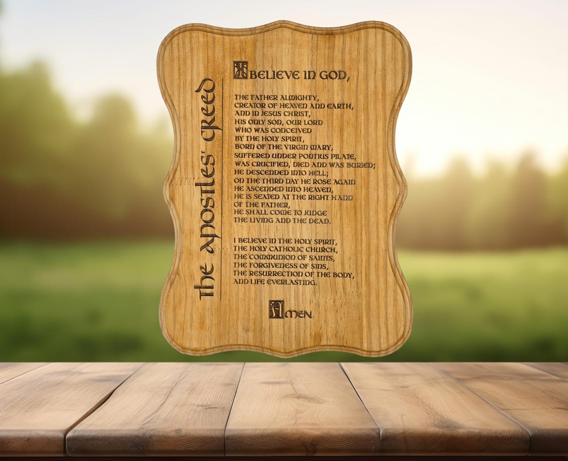 The Apostle's Creed Custom Prayer, Bible Verse, Apostle's Creed ...