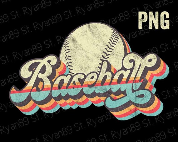 Vintage Retro Baseball Png Baseball Mom Png Baseball - Etsy