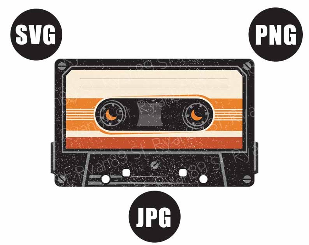 Vintage Cassette Tape SVG PNG JPG, Cassette Svg, Tape Svg Png Jpg ...