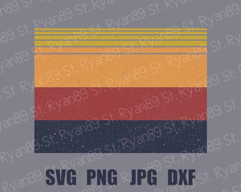 Distressed Sunset Svg Retro Sunset Svg Vintage Svg Vintage Sunset Svg ...