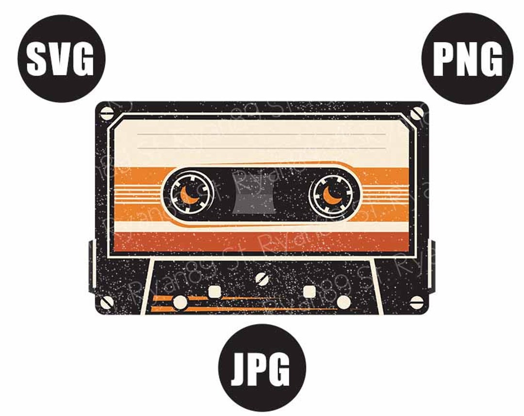 Vintage Cassette Tape SVG PNG JPG, Cassette Svg, Tape Svg Png Jpg ...