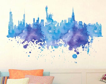 New York City Wall Decal | Etsy