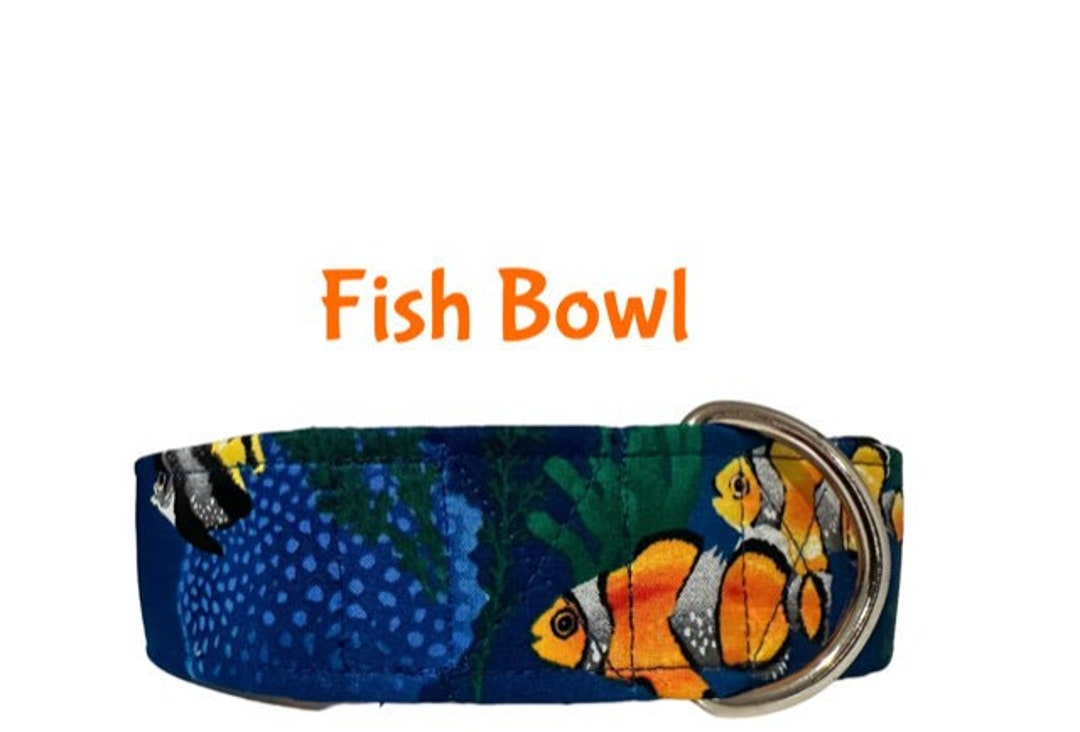 Fish Bowl Dog Collar| Large Breed Dog Collar| Wide Dog Collar| Large ...