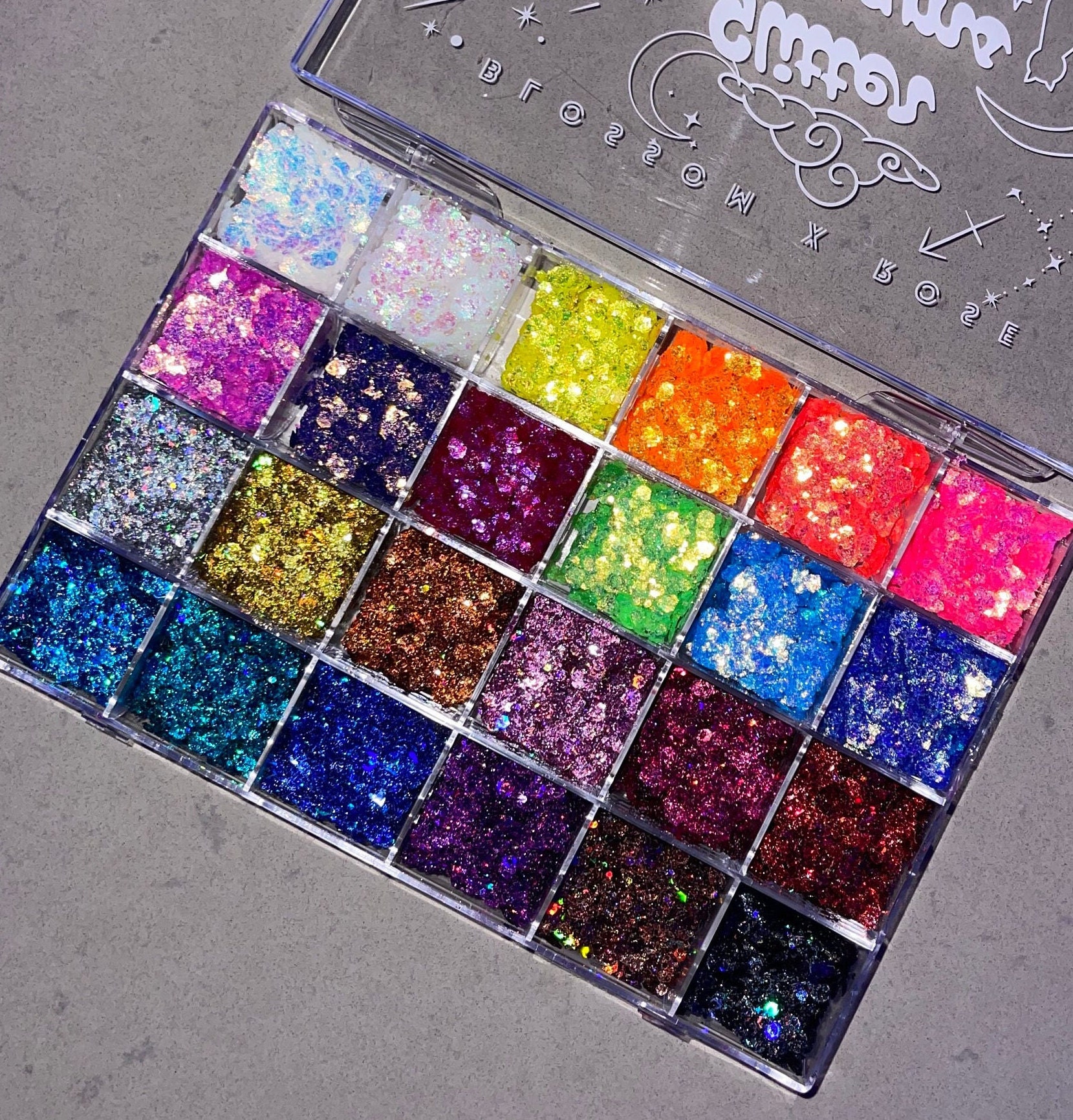 Glitter Eyeshadow 24 Glitter Gels Makeup Palette Etsy UK