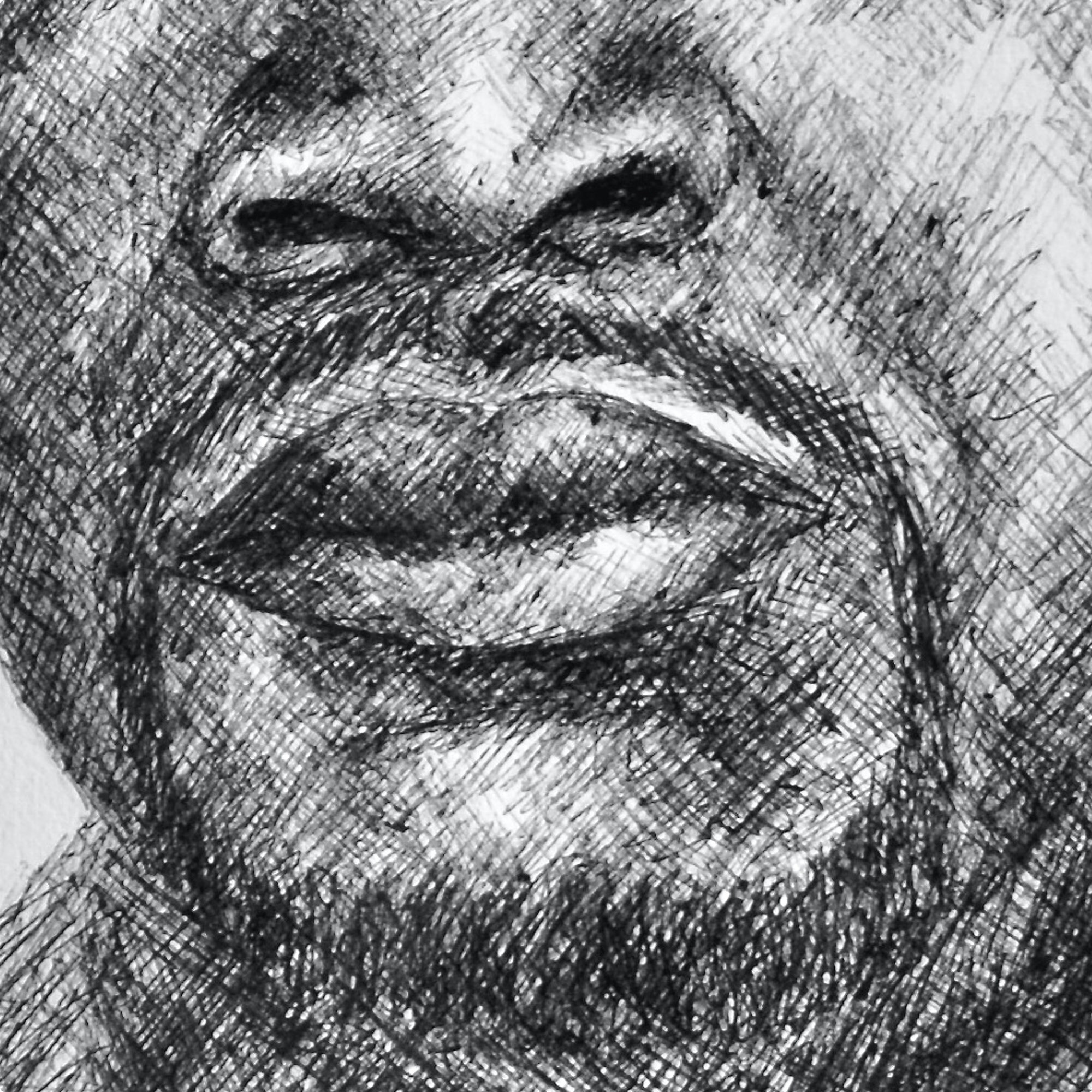 Shaquille O'neal Shaq Portrait Drawing Sketch With Pen - Etsy UK