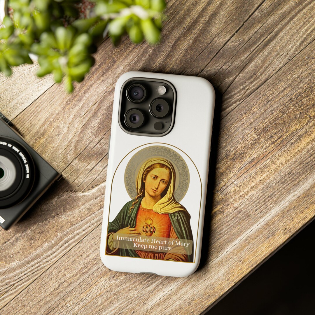 Blessed Virgin Mary Immaculate Heart Prayer Cell Phone Case Tough Cases ...