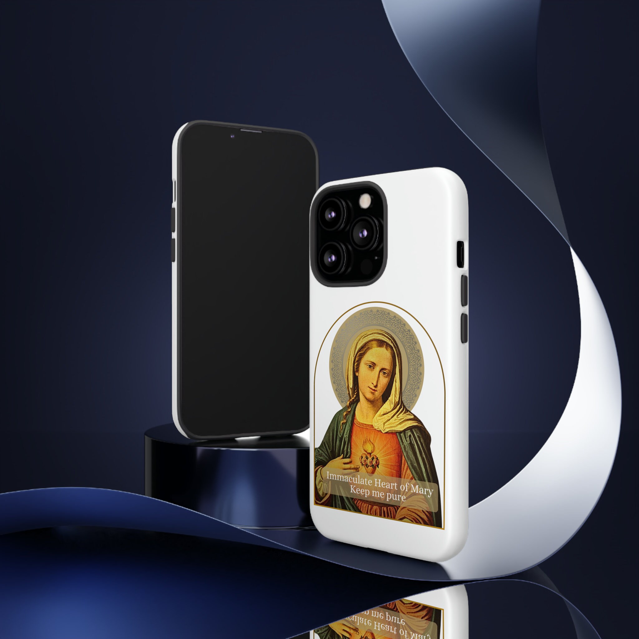 Blessed Virgin Mary Immaculate Heart Prayer Cell Phone Case Tough Cases ...
