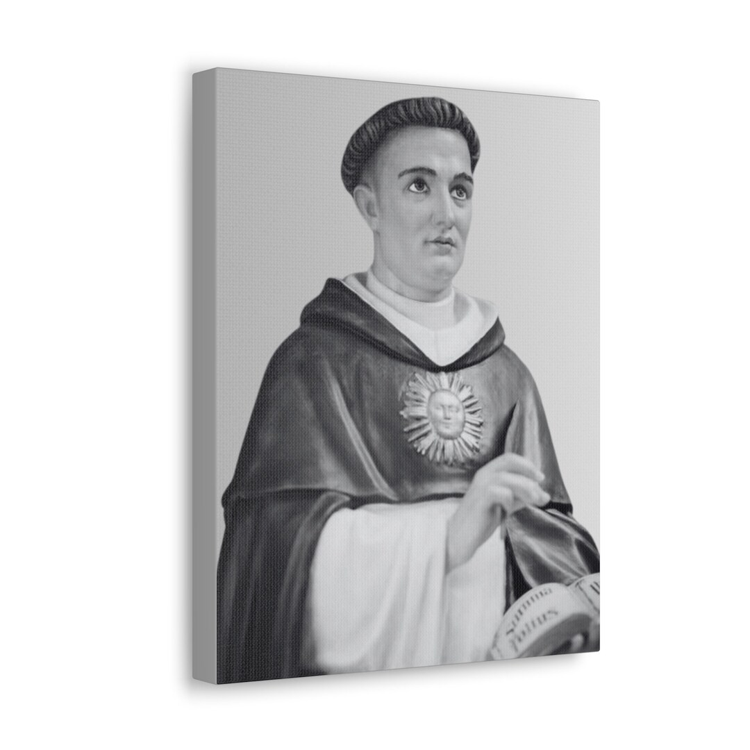 St. Thomas Aquinas Portrait Canvas Gallery Wraps - Etsy