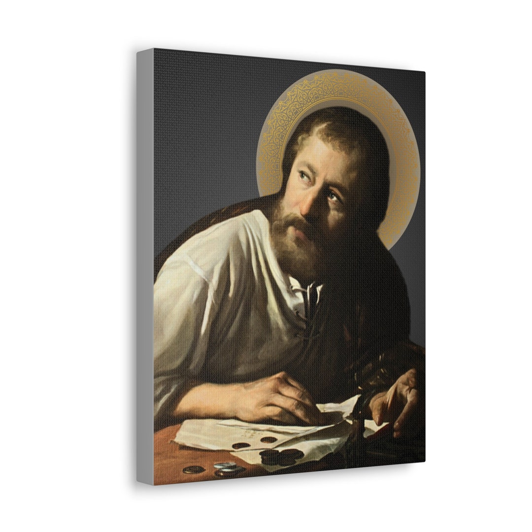 Saint Matthew Portrait (option 3) - Canvas Gallery Wraps - Etsy