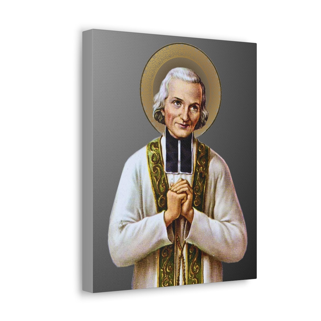 Saint John Vianney Portrait Canvas Gallery Wraps - Etsy