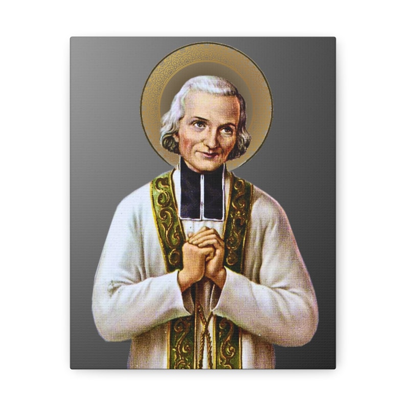 Saint John Vianney Portrait Canvas Gallery Wraps - Etsy