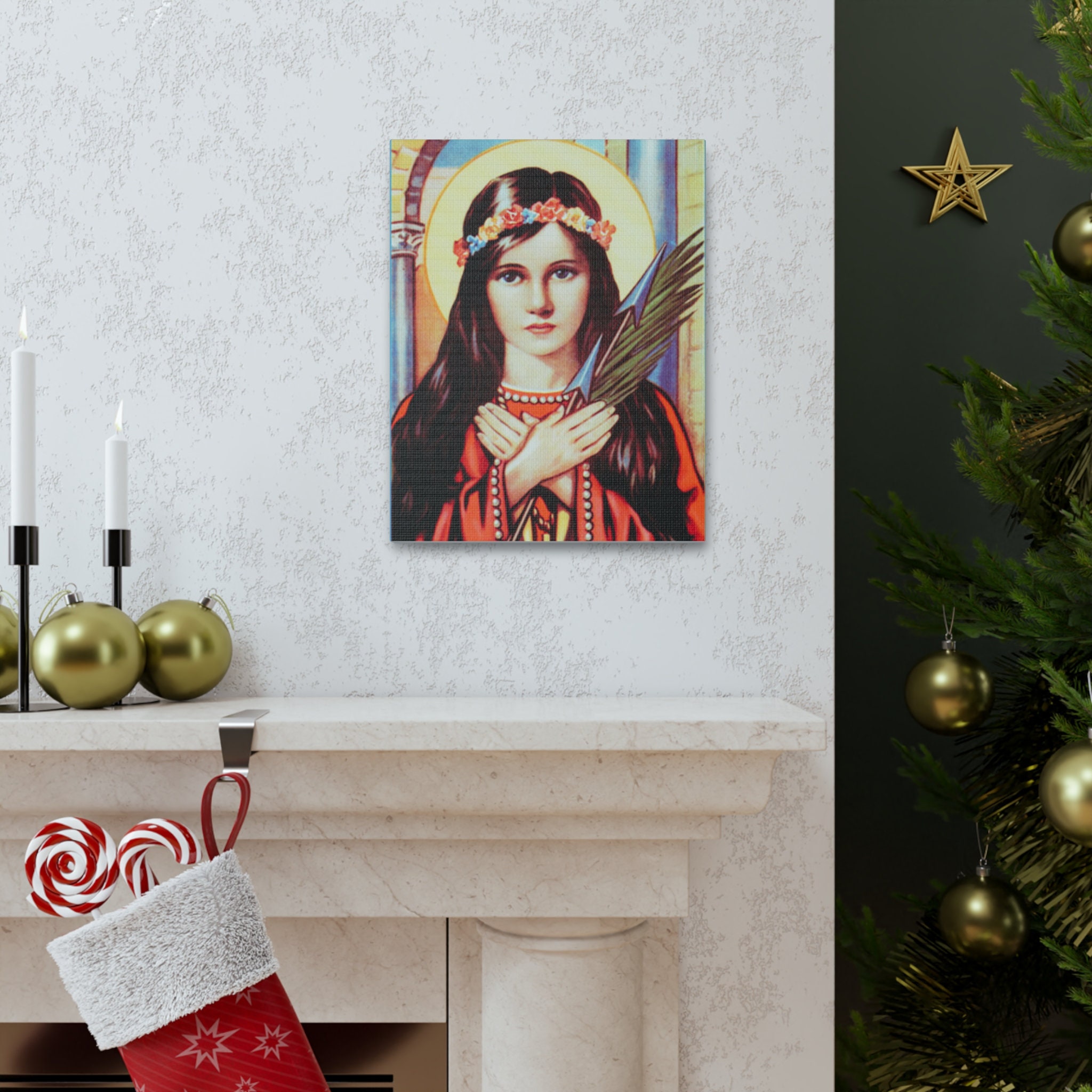 St. Philomena Portrait Canvas Gallery Wraps - Etsy