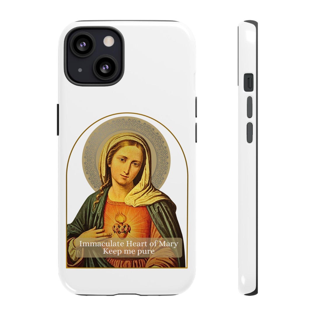Blessed Virgin Mary Immaculate Heart Prayer - Cell Phone Case - Tough ...