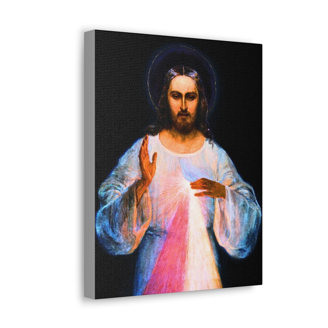 Divine Mercy Portrait Canvas Gallery Wraps - Etsy
