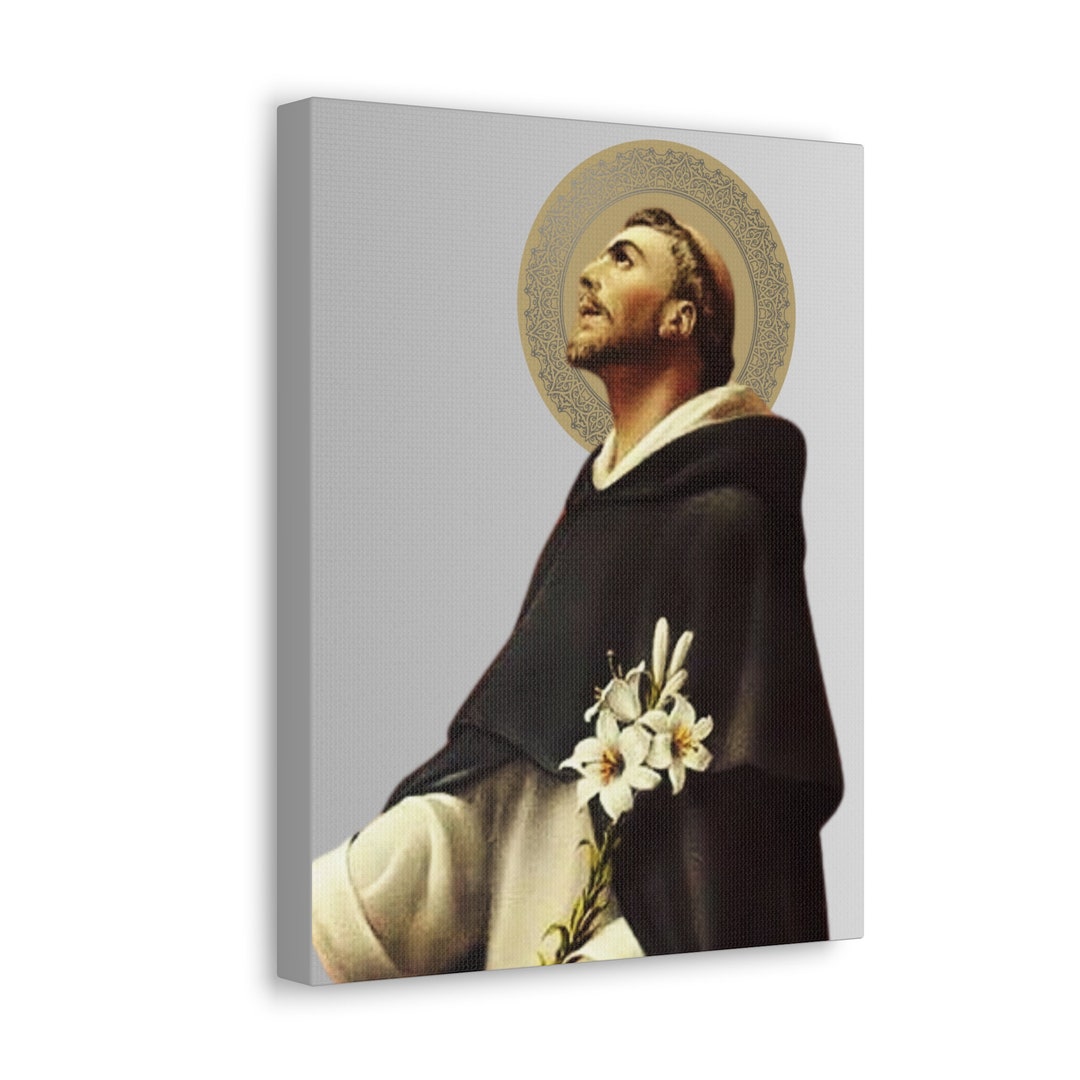 Saint Dominic De Guzman Portrait - Canvas Gallery Wraps - Etsy