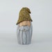 Wood Carved Wizard Figurine, Wooden Home Decor, Hand Carved Santa ...
