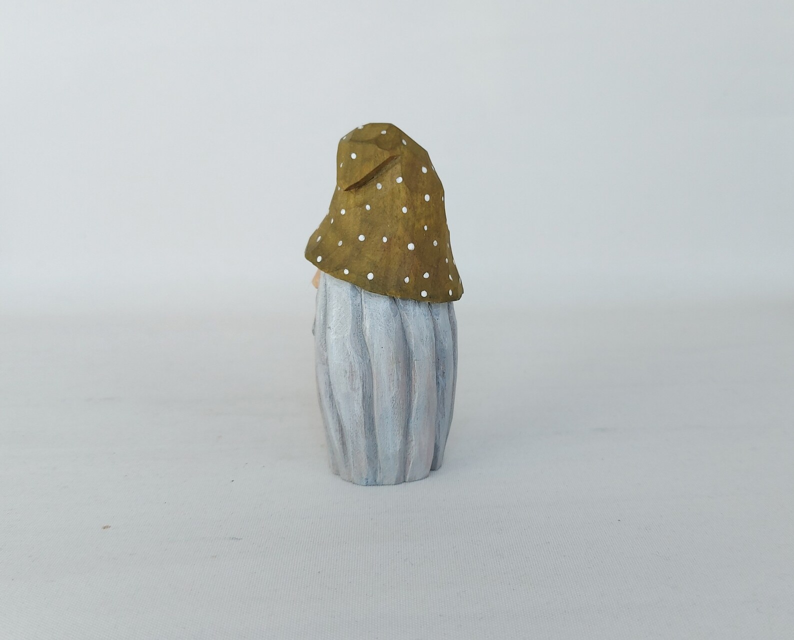 Wood Carved Wizard Figurine, Wooden Home Decor, Hand Carved Santa ...