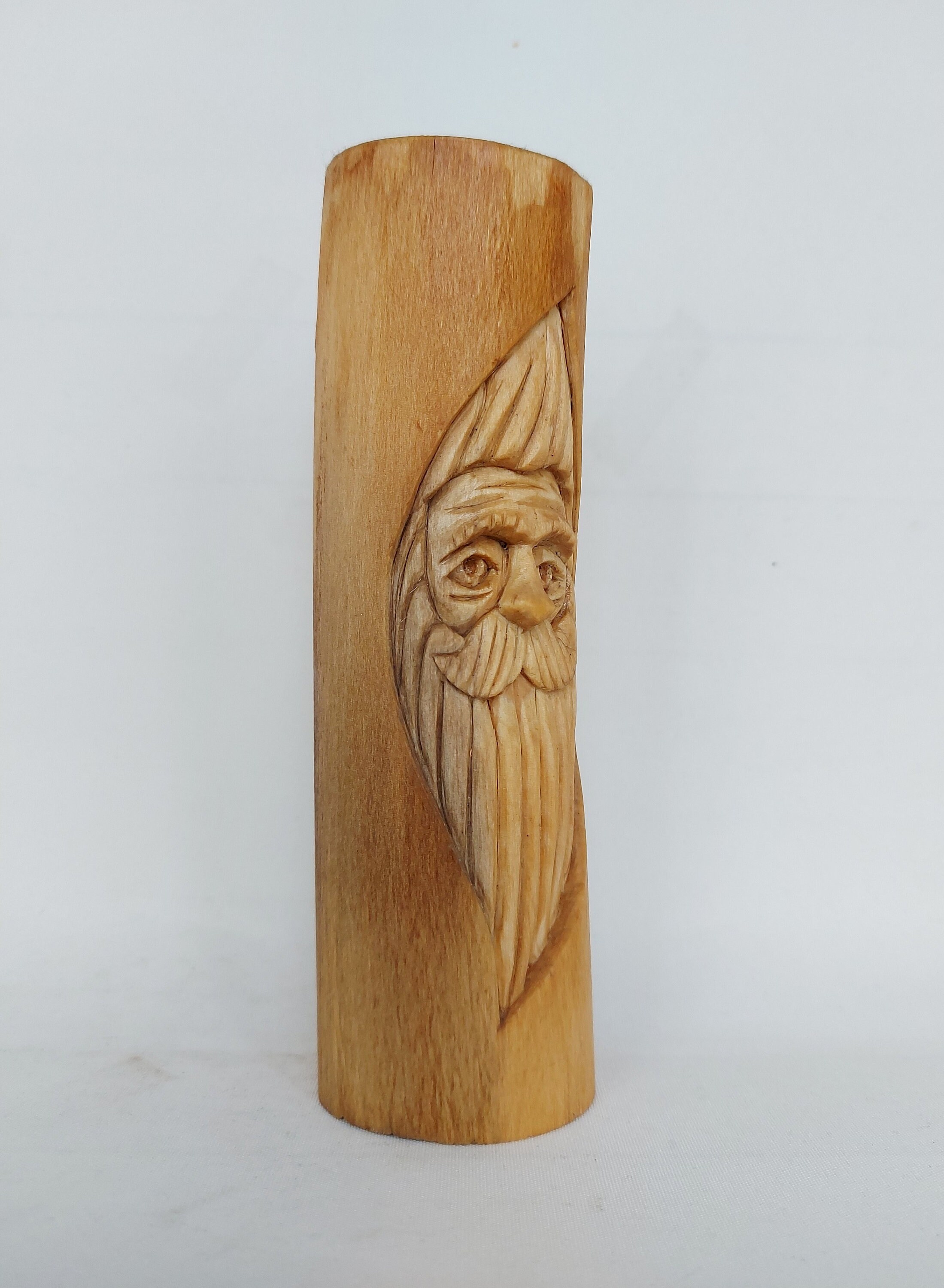 Wood Spirit Statue Hand Carved Figurine Wood Carved - Etsy