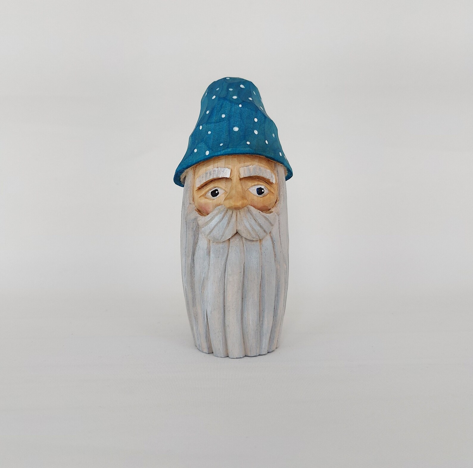 Wood Carved Wizard Figurine Wooden Home Decor Hand Carved - Etsy