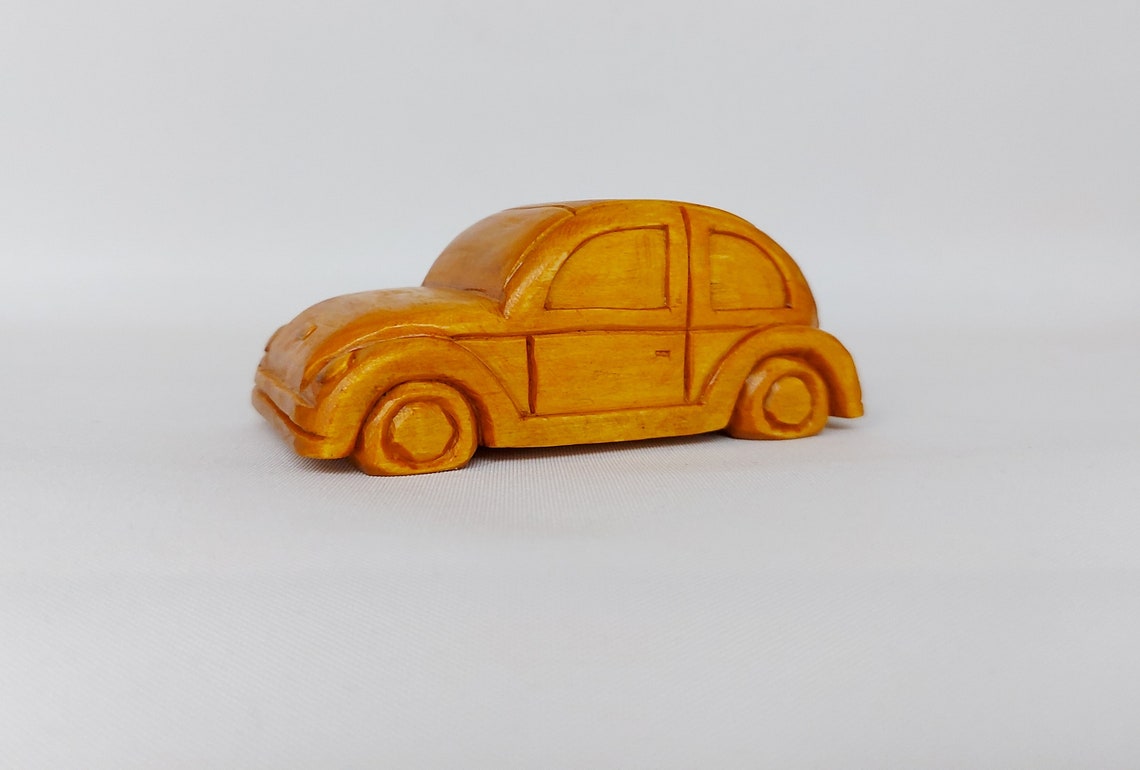 Wood Carved Car Figurine Wooden Car Home Decor Hand Carved | Etsy