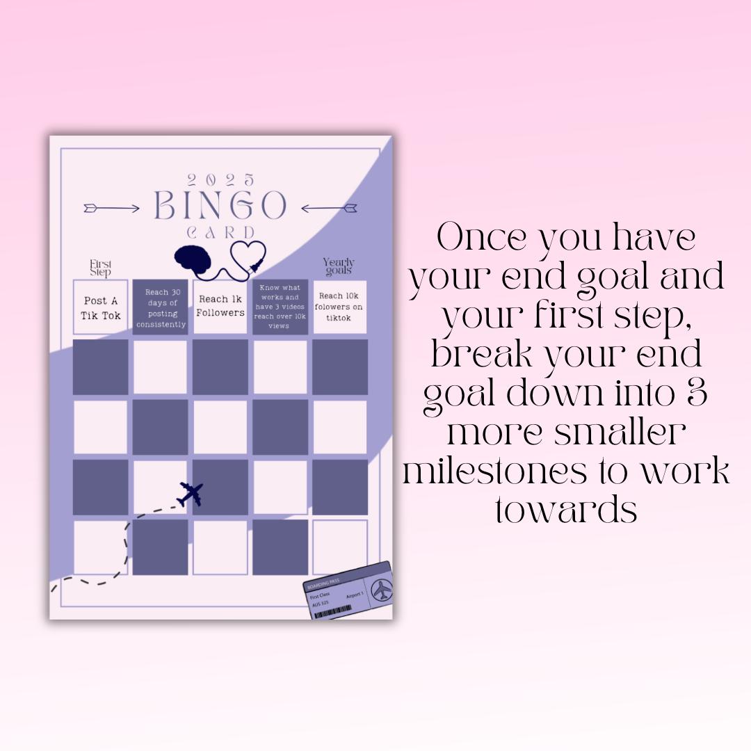 2025 Goal Setting Bingo Card | Vision Board | 2025 Bingo | New Year ...