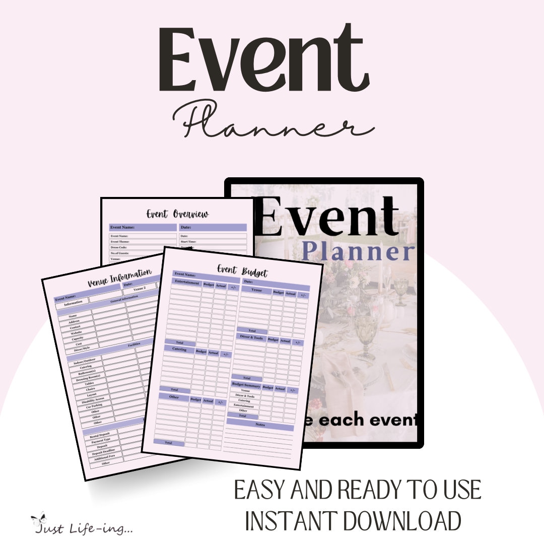 Digital Planner | Event Planner | Digital Journal | Digital ...