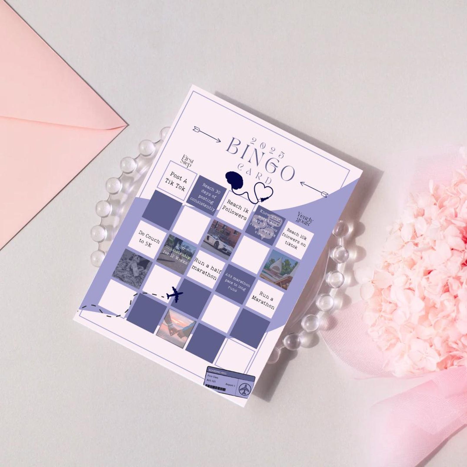 2025 Goal Setting Bingo Card | Vision Board | 2025 Bingo | New Year ...