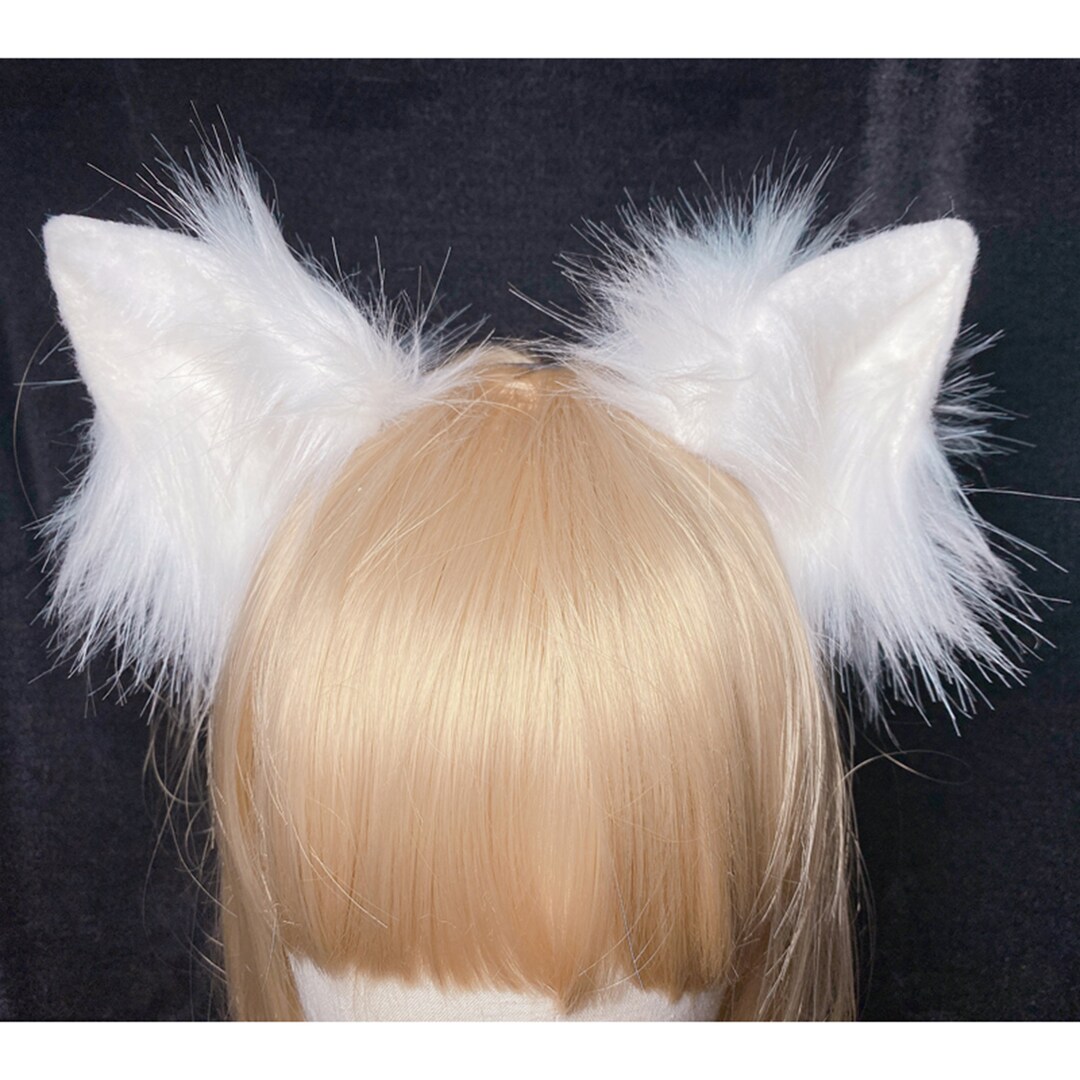 Cosplay Fox Ear,white Fox Ear, Ear Headband, Cosplay Ear, Anime Cosplay ...