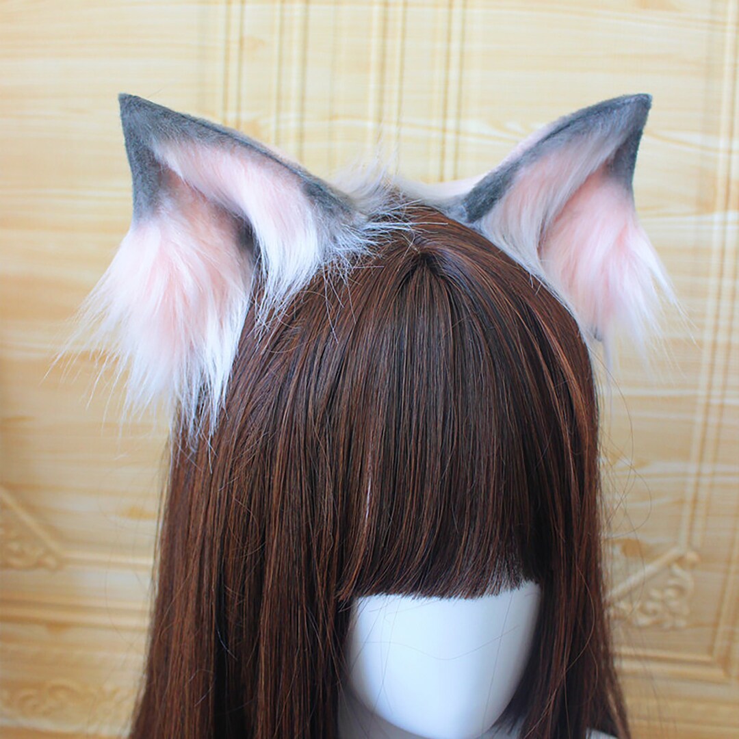 Cosplay Fox Ear, Fox Ear Hair Pin, Dyed Fox Ears, Gradient Fox Ears ...