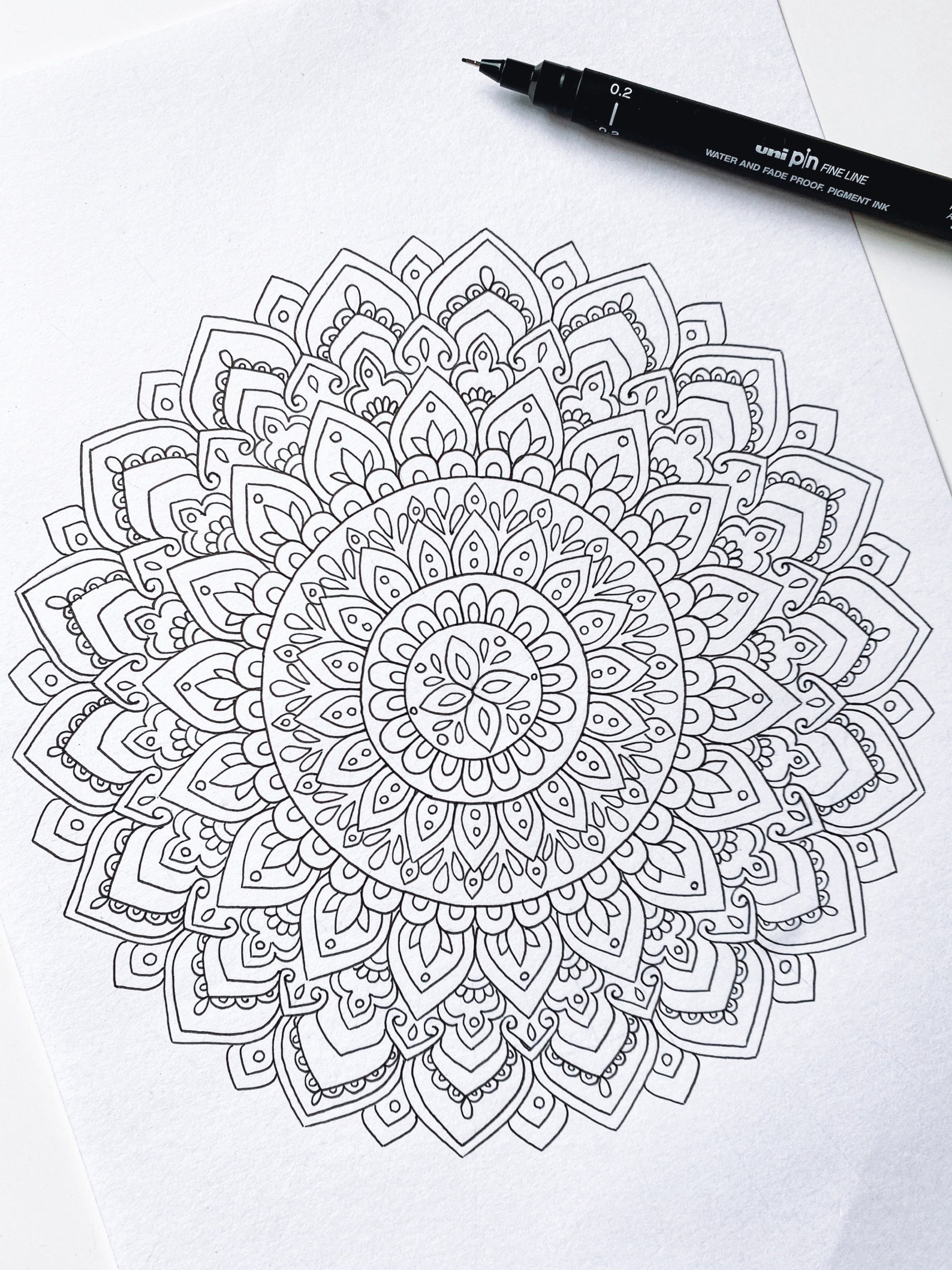 Infinity Mandala Print - Etsy