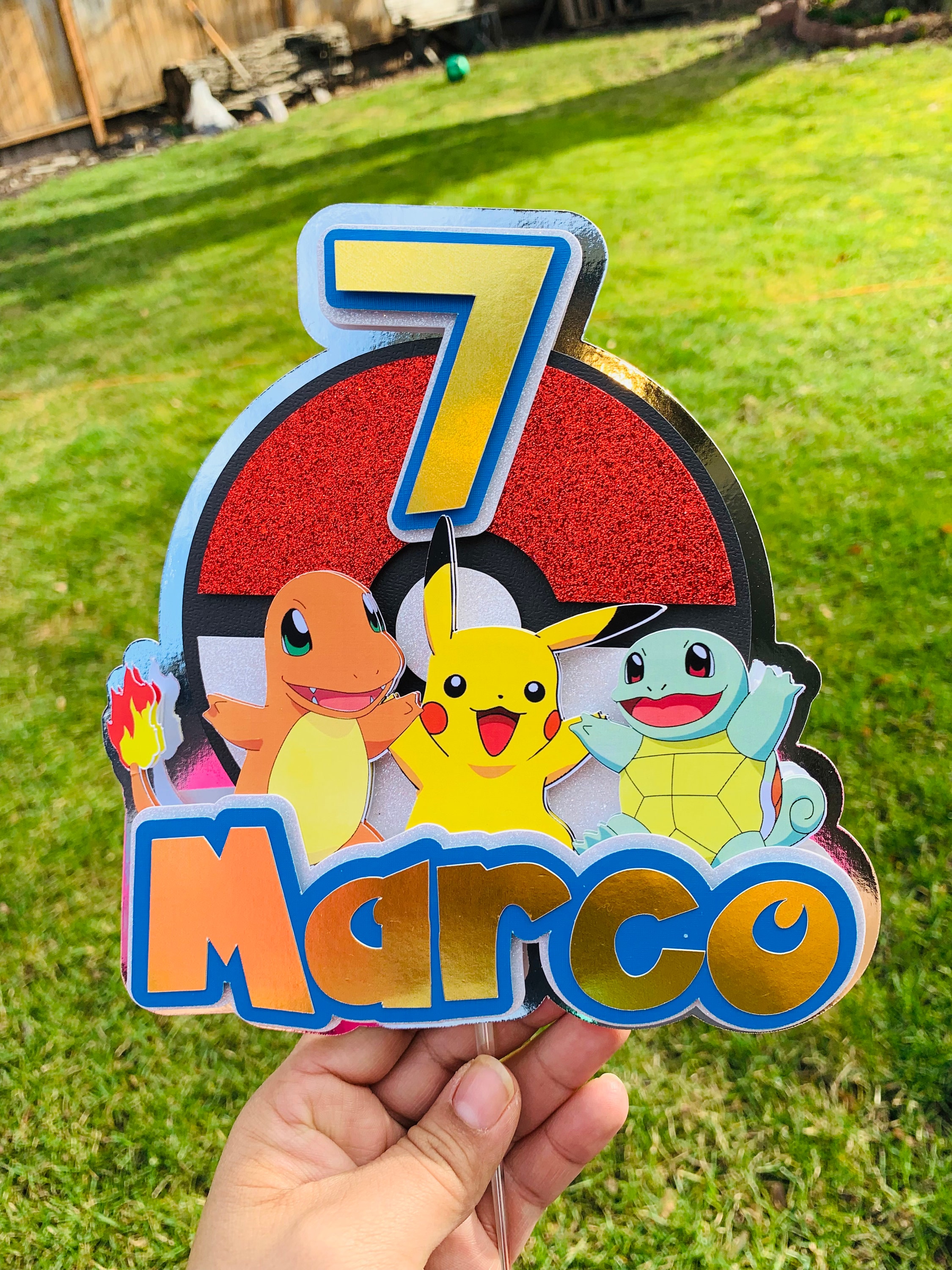 Pokémon Cake Topper, Pokémon Party - Etsy