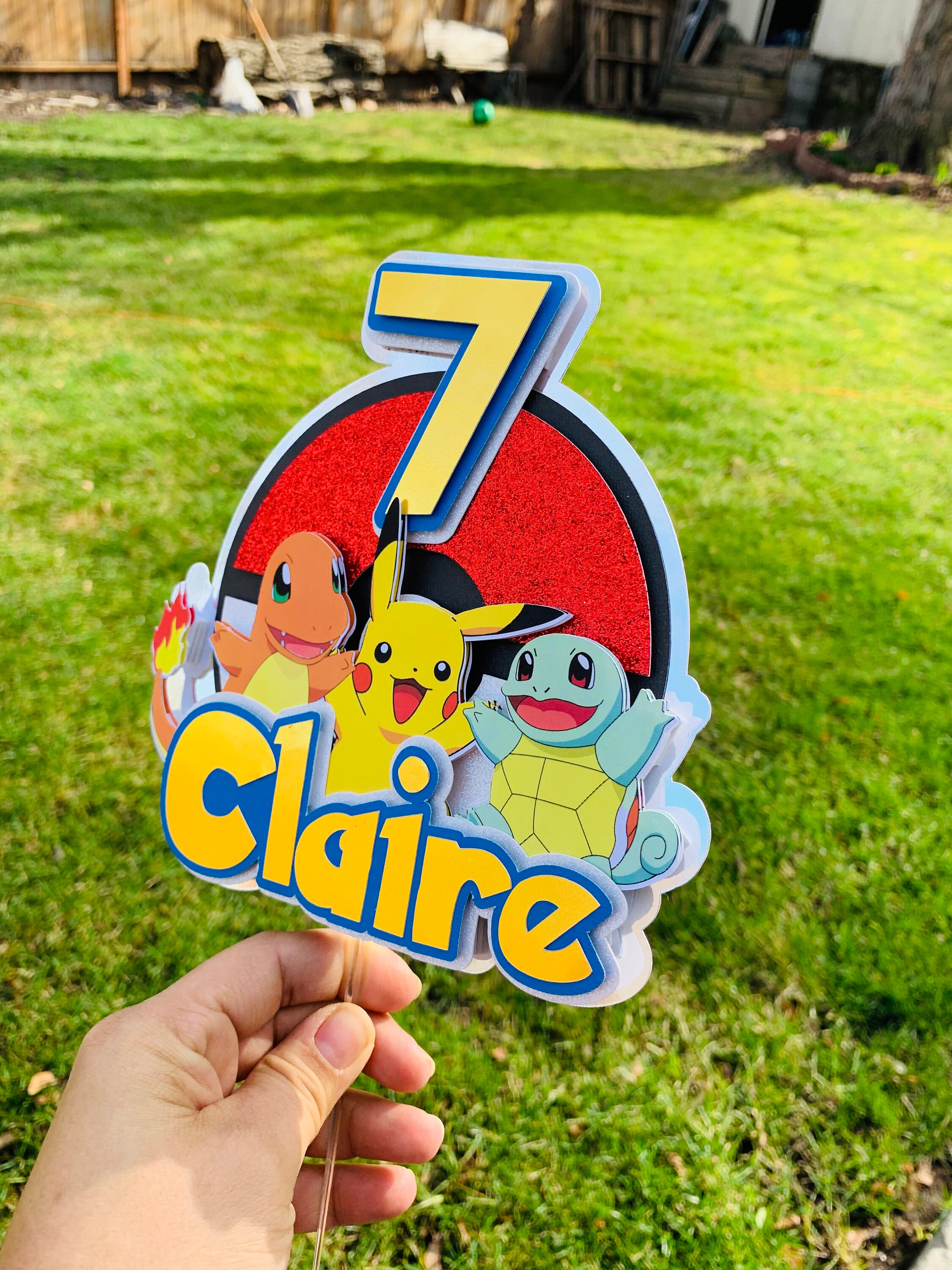 Pokémon Cake Topper, Pokémon Party - Etsy