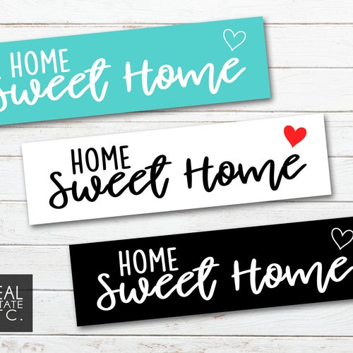 Real Estate Sign Rider Metal 6x24 Unique Sign Toppers - Etsy