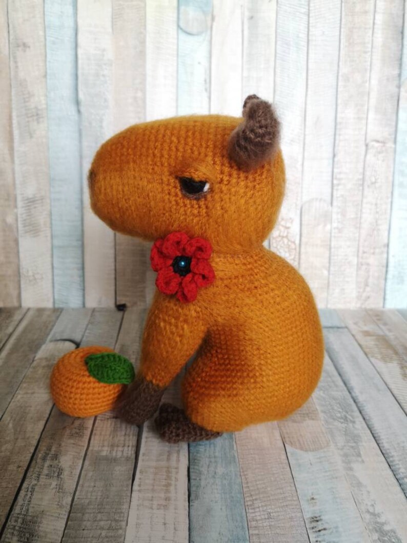 Pattern Crochet Capybara Daisy - Etsy