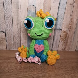 Crochet Pattern Frog Little Frog Frogling Colorful Frog - Etsy