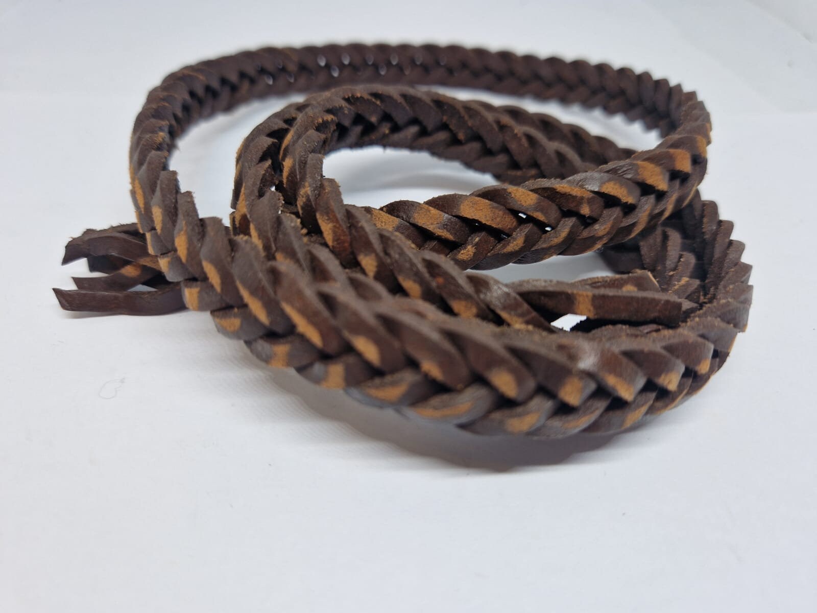Real Flat Braided Leather Cord in Different Colors Natural 15mm - Etsy